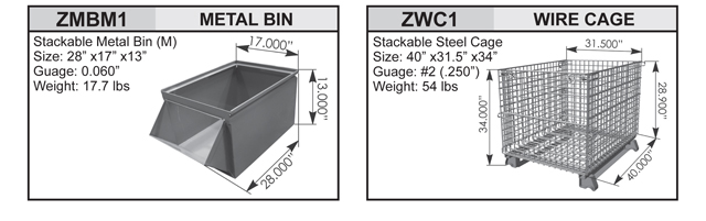 Wire Cage & Bins | Automann.com